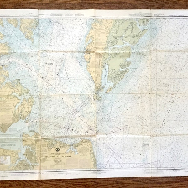 Nautical Map of Norfolk Va - Etsy