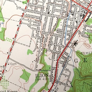 Antique Ilion, New York 1943 US Geological Survey Topographic Map ...
