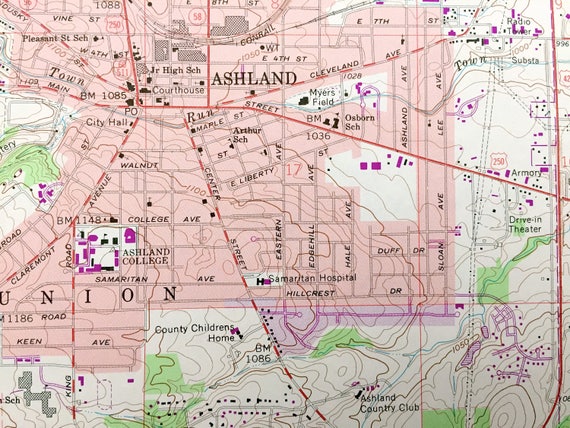 Map Of Ashland Ohio Area