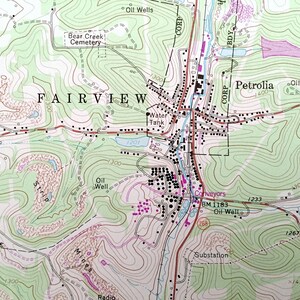 Antique Parker, Pennsylvania 1963 US Geological Survey Topographic Map ...