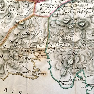 Antique 1830 Ancient Greece Map by J&C Walker, John Murray and Karl ...