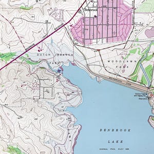 Antique Benbrook, Texas 1955 US Geological Survey Topographic Map ...
