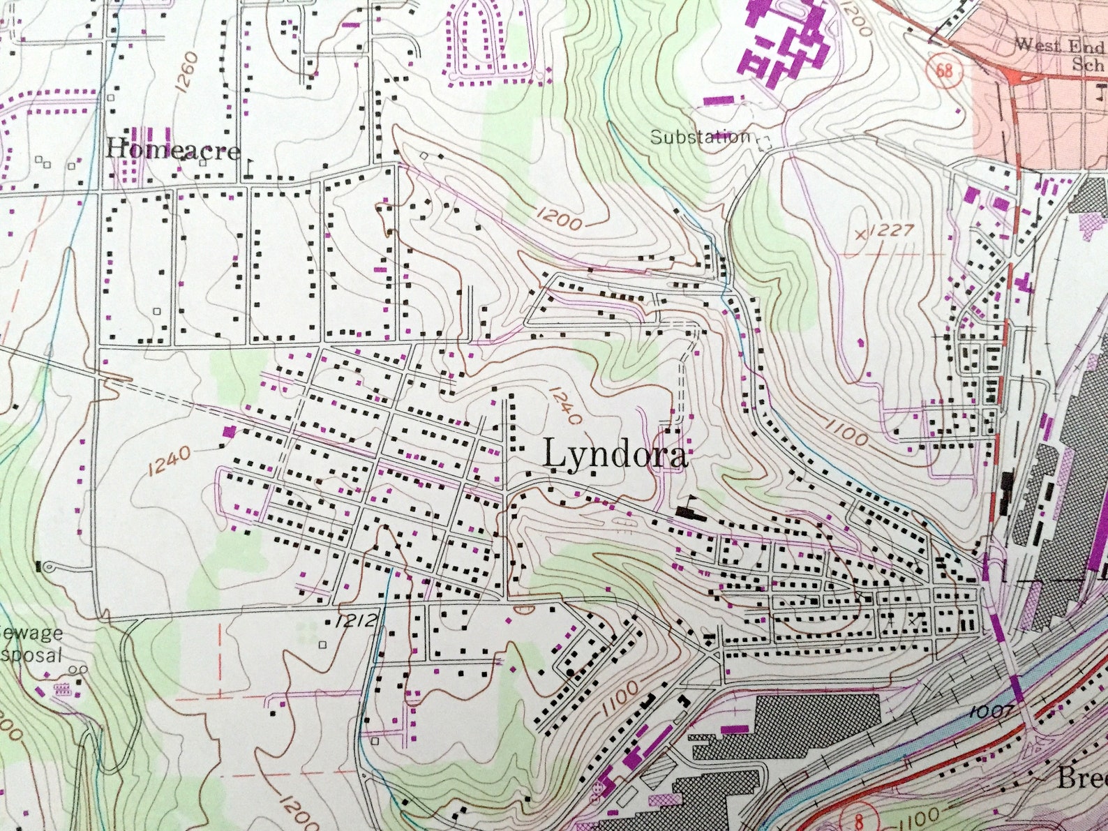 Antique Butler, Pennsylvania 1958 US Geological Survey Topographic Map ...
