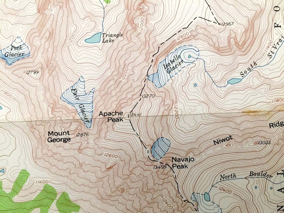 Antique Monarch Lake Colorado 1958 US Geological Survey | Etsy