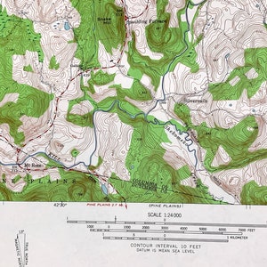 Antique Ancram, New York 1960 US Geological Survey Topographic Map ...