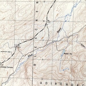 Antique Jackson Summit, New York 1945 US Geological Survey Topographic ...