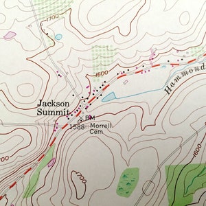 Antique Jackson Summit, Pennsylvania 1954 US Geological Survey ...