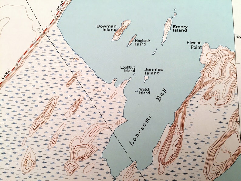 Antique Hammond, New York 1961 US Geological Survey Topographic Map ...