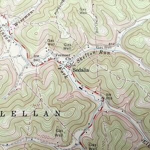 Antique Salem, West Virginia 1961 US Geological Survey Topographic Map ...