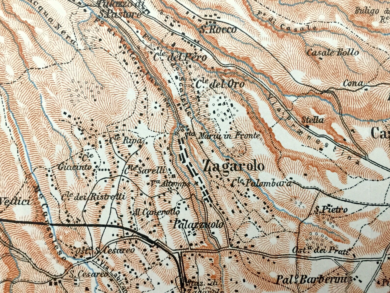 Antique 1913 Palestrina Italy Map From Baedekers Guide Atlas - Etsy