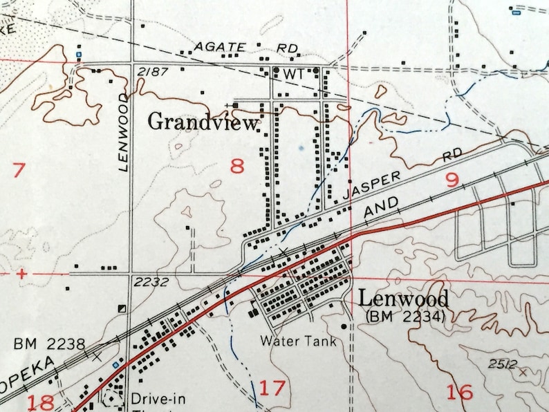 Antique Barstow California 1956 US Geological Survey | Etsy
