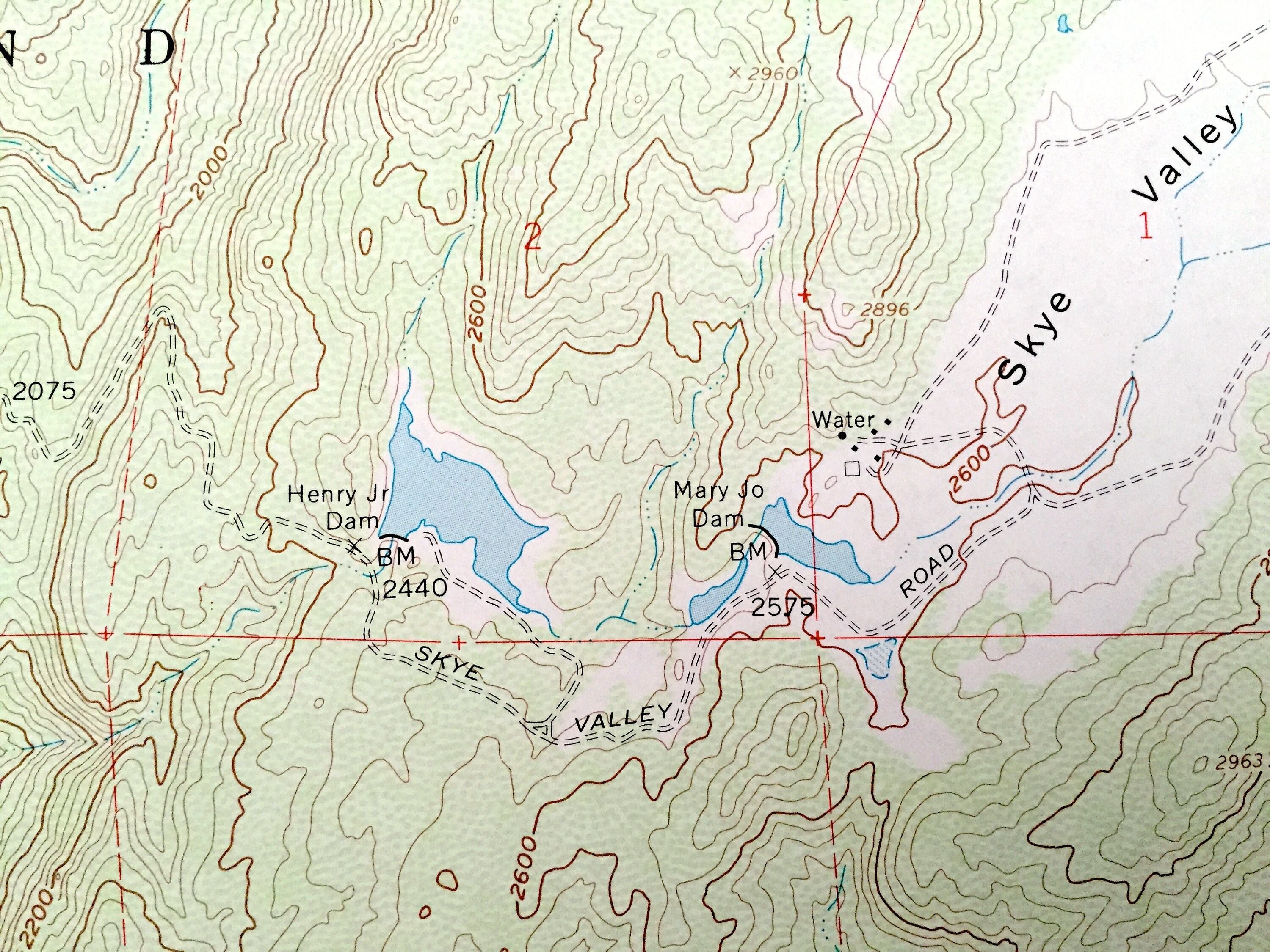 Antique Barrett Lake, California 1960 US Geological Survey Topographic ...