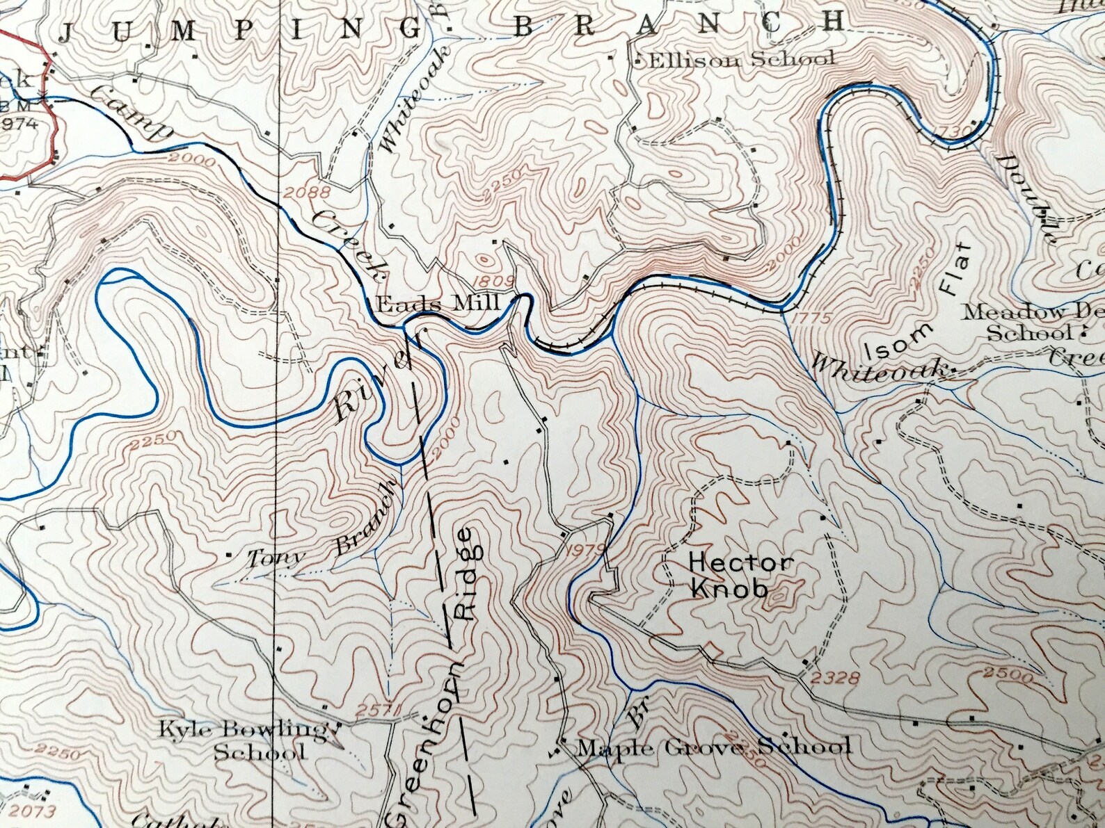 Antique Bluefield West Virginia 1924 US Geological Survey | Etsy