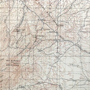 Antique Silver City, New Mexico 1909 US Geological Survey Topographic ...