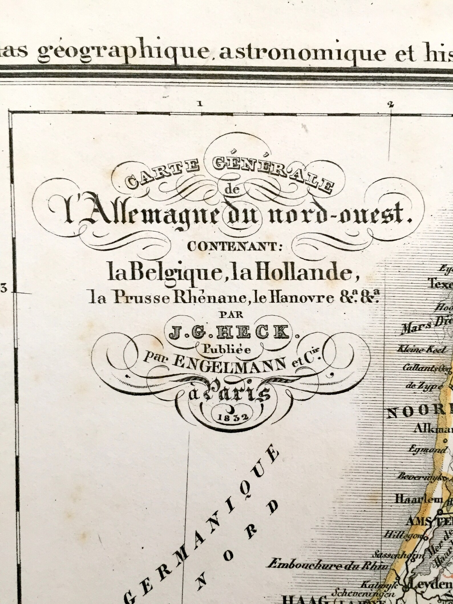 Antique 1832 Ancient Germany Map From JG Heck's Atlas | Etsy