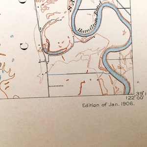 Antique Maxwell, California 1906 US Geological Survey Topographic Map ...