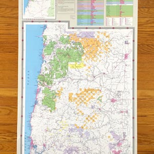 Antique Siuslaw National Forest, Oregon 1996 Hiking & Tourist ...