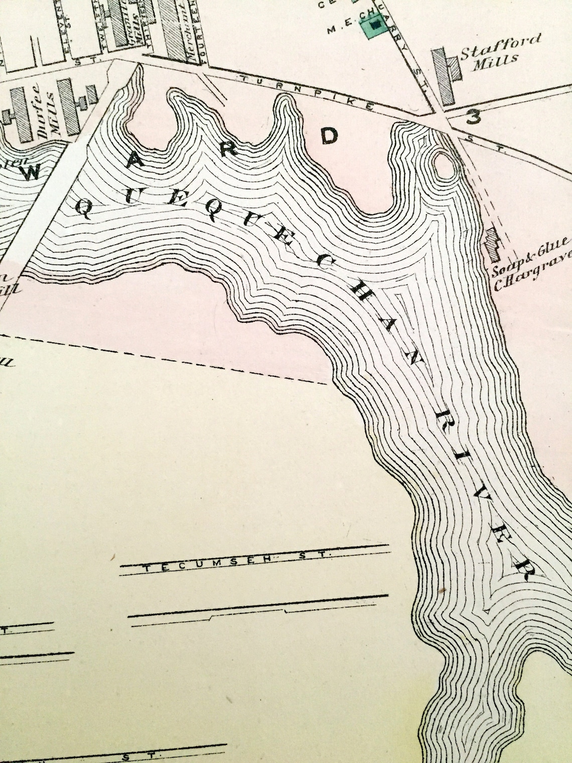 Antique 1871 City of Fall River Massachusetts Map from F.W. | Etsy