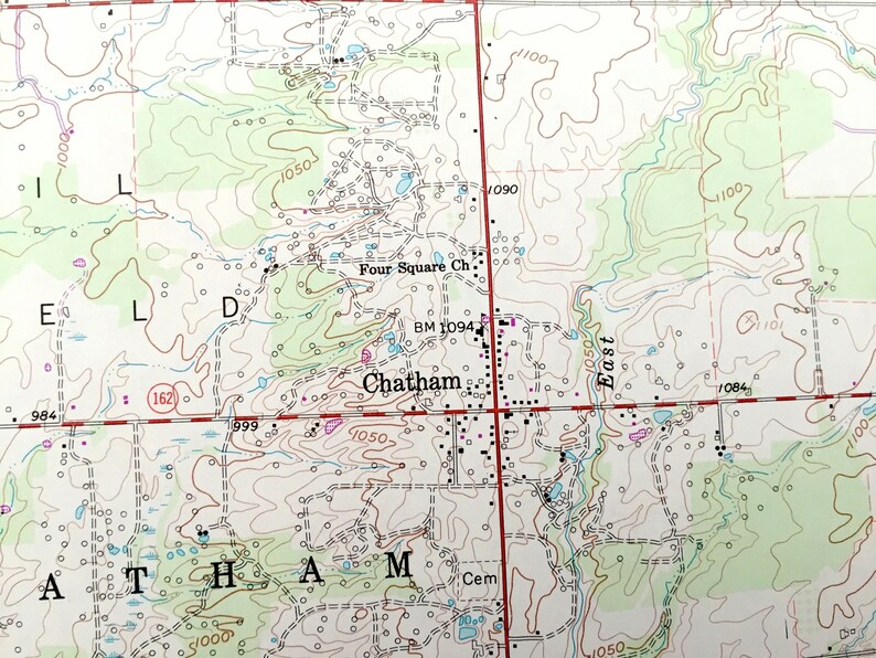 Antique Lodi Ohio 1961 US Geological Survey Topographic Map - Etsy