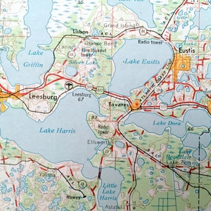 Antique Orlando, Florida 1955 US Geological Survey Topographic Map ...