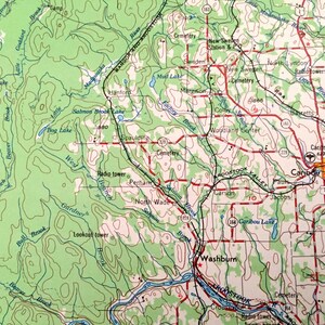 Antique Presque Isle, Maine 1954 US Geological Survey Topographic Map ...