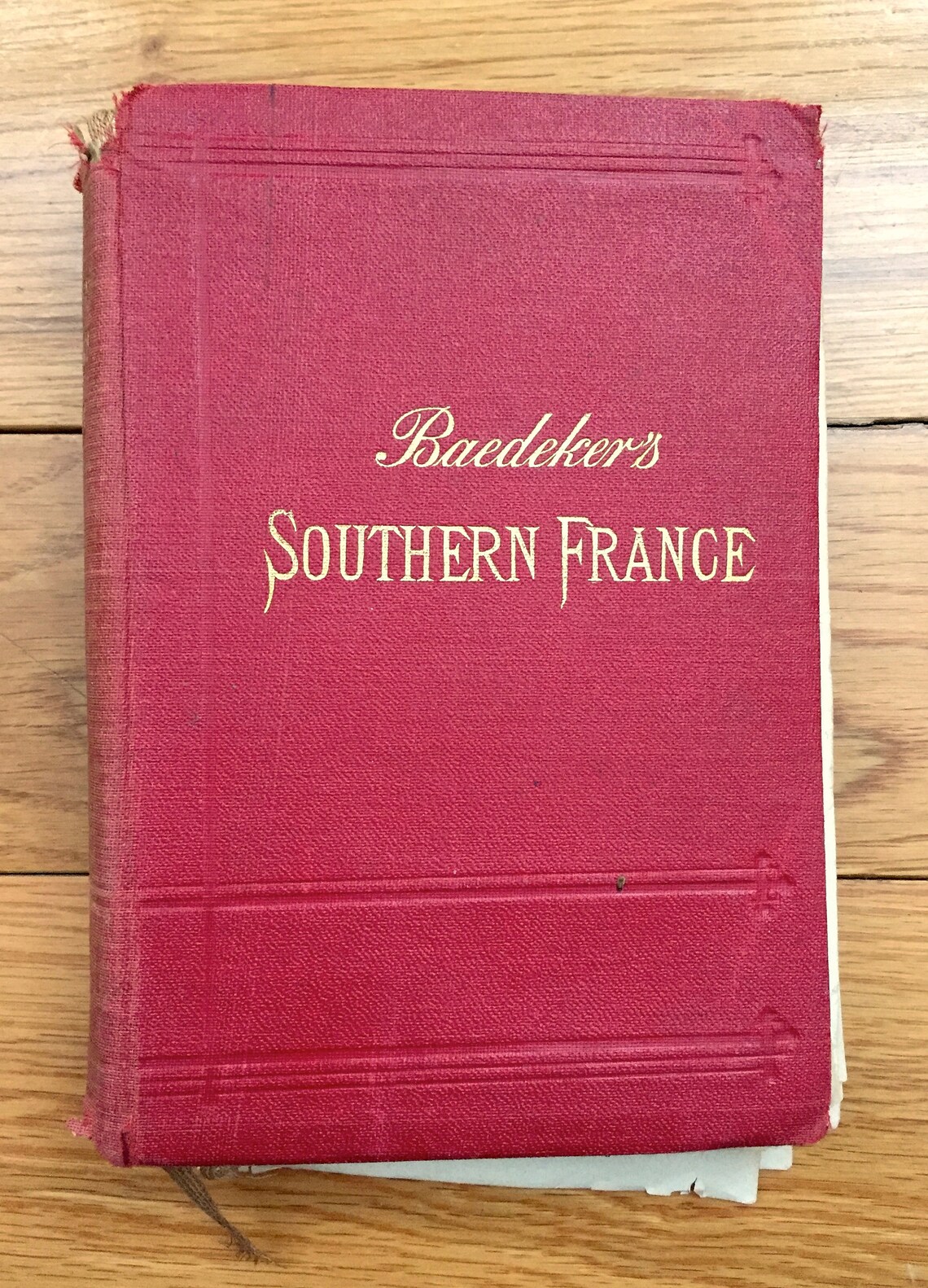 Antique 1914 Murat France Map from Baedekers Guide Atlas | Etsy