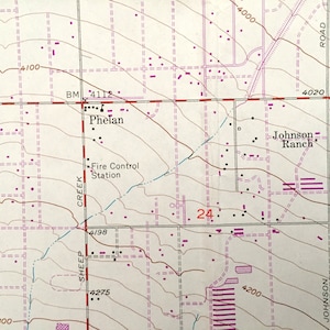 Antique Phelan, California 1956 US Geological Survey Topographic Map ...