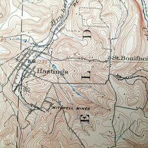 Antique Patton, Pennsylvania 1904 US Geological Survey Topographic Map ...