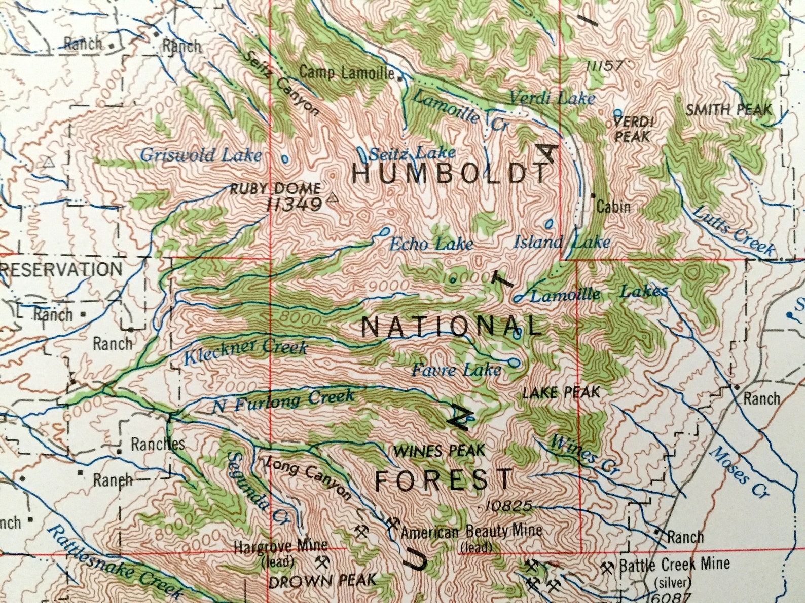 Antique Elko, Nevada 1962 US Geological Survey Topographic Map – Osino ...