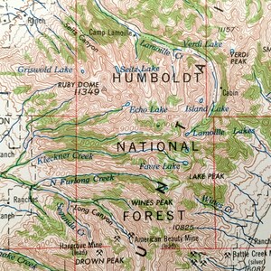 Antique Elko, Nevada 1962 US Geological Survey Topographic Map – Osino ...
