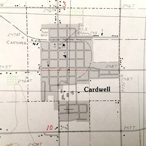 Antique Cardwell, Missouri & Brighton, Arkansas, 1983 US Geological ...