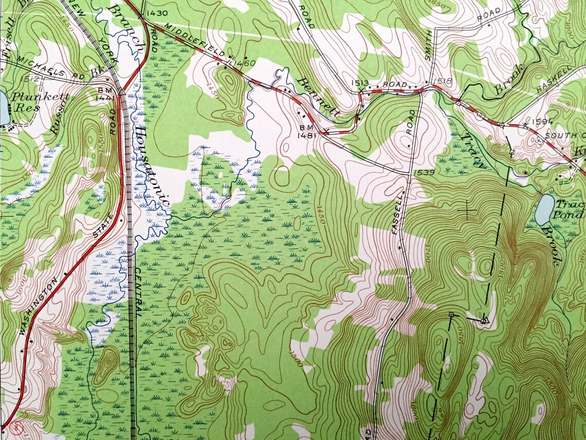 Antique Peru Massachusetts 1945 US Geological Survey - Etsy