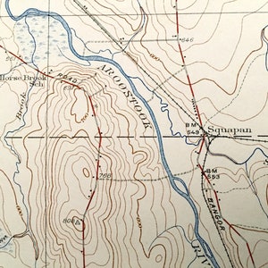 Antique Ashland, Maine 1934 US Geological Survey Topographic Map ...