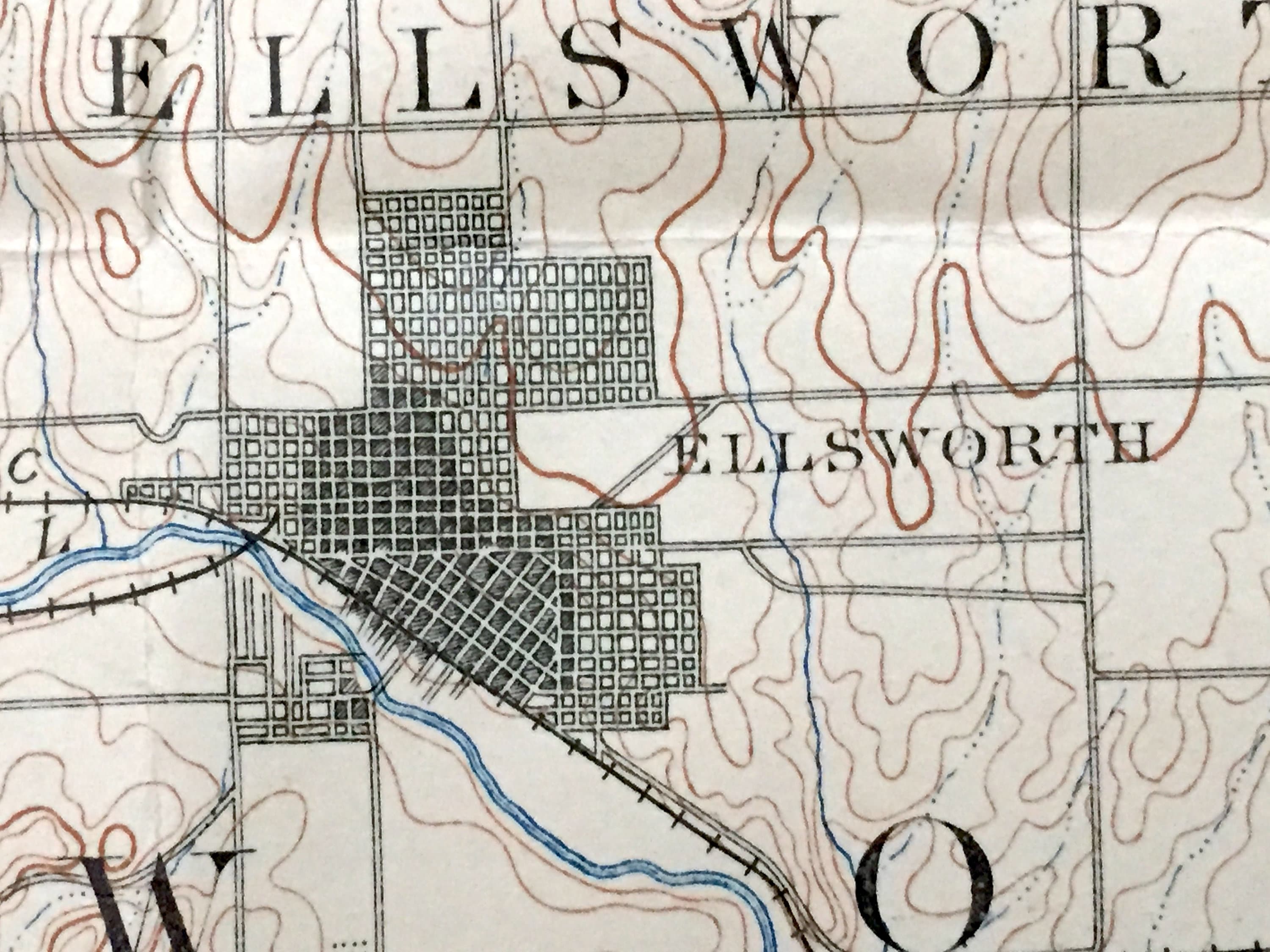Antique Ellsworth Kansas 1894 US Geological Survey - Etsy Canada