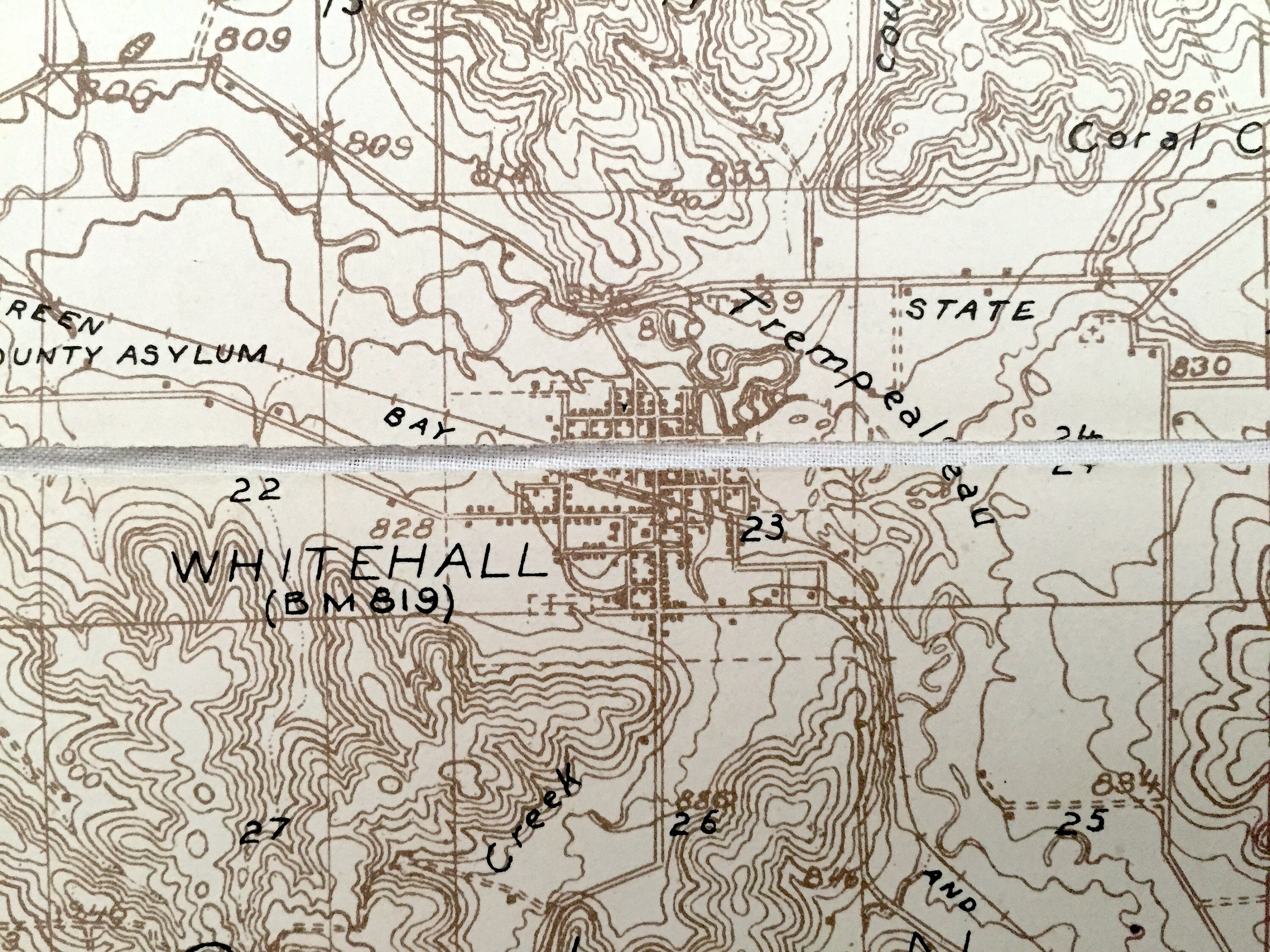 Antique Whitehall Wisconsin 1925 US Geological Survey | Etsy