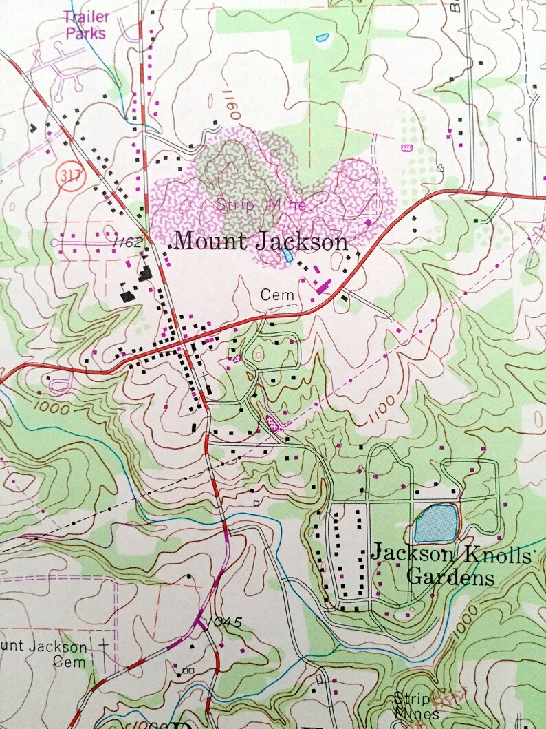 Antique Bessemer Pennsylvania 1958 US Geological Survey - Etsy
