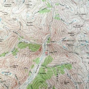 Antique Silverton, Colorado 1955 US Geological Survey Topographic Map ...