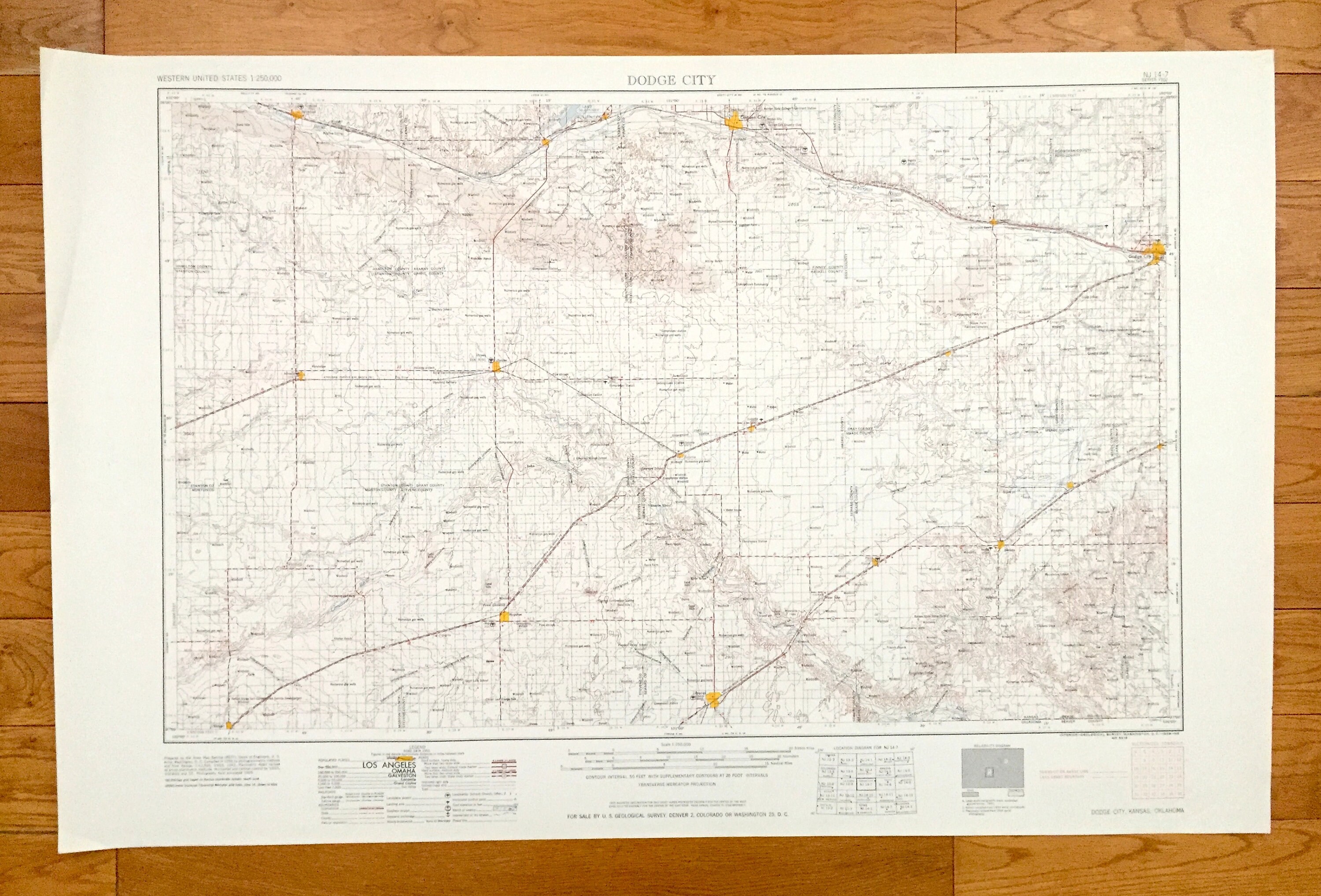 Antique Dodge City Kansas 1959 US Geological Survey - Etsy