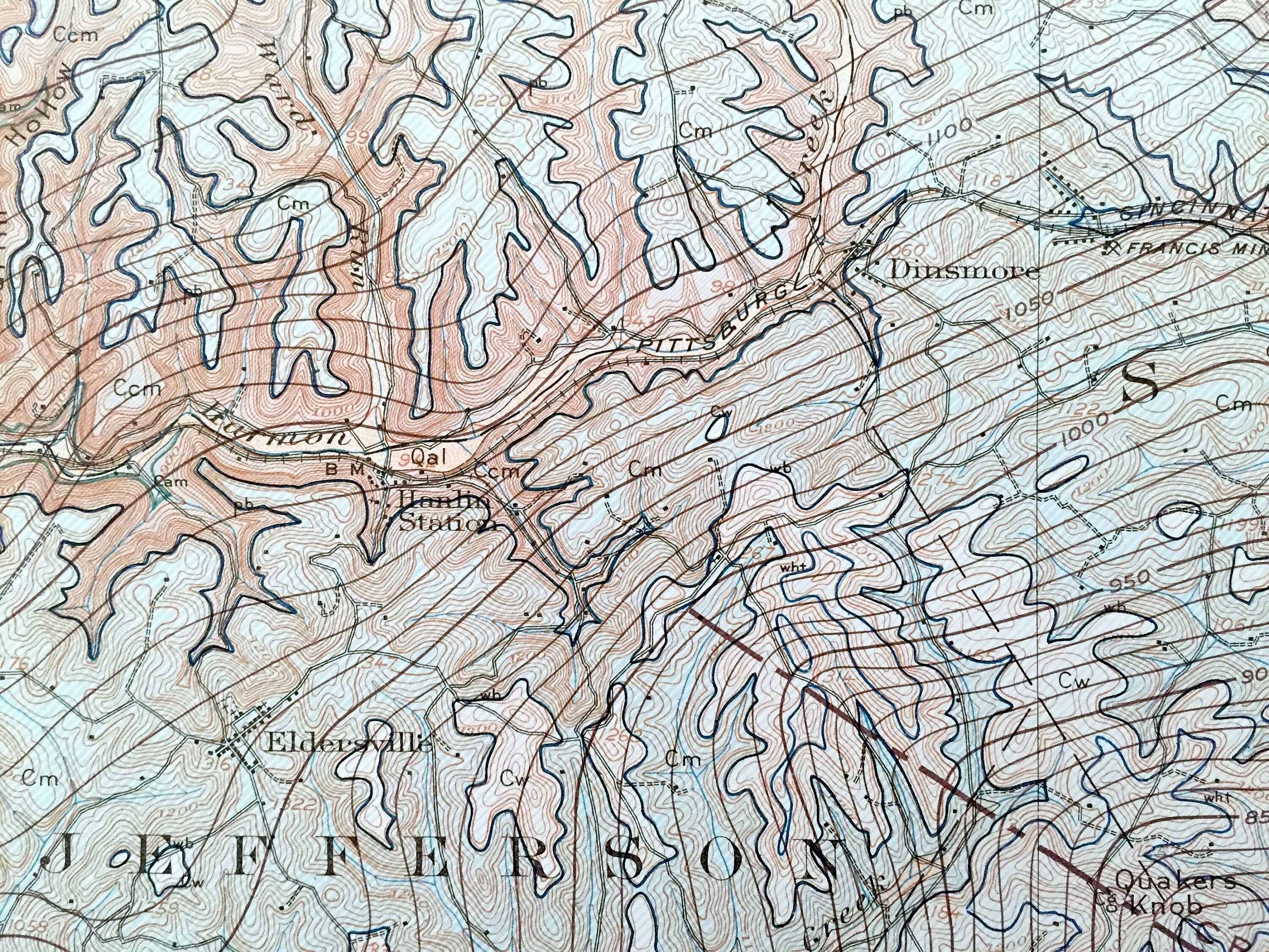 Antique Burgettstown, Pennsylvania 1910 US Geological Survey ...