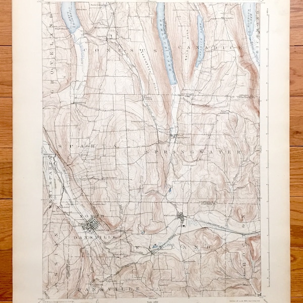 Antique Ossian Map - Etsy