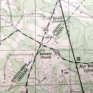 Antique Ladysmith, Virginia 1942 US Army Topographic Map — Spotsylvania ...