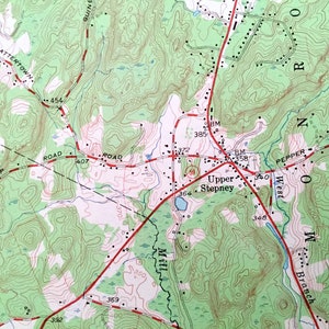 Antique Botsford, Connecticut 1959 US Geological Survey Topographic Map ...
