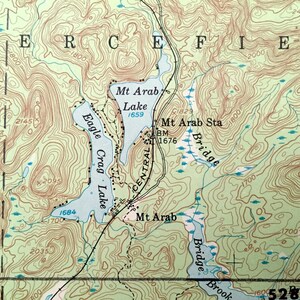 Antique Tupper Lake, New York 1954 US Geological Survey Topographic Map ...