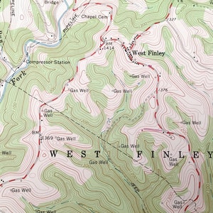 Antique Wind Ridge, Pennsylvania 1964 US Geological Survey Topographic ...