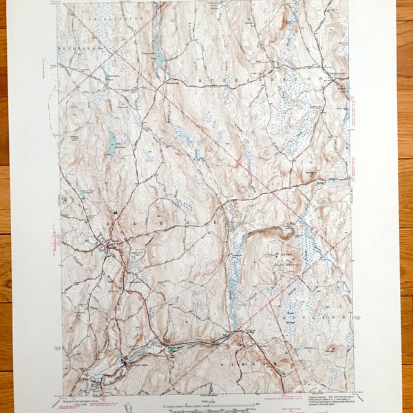 Vintage Rutland Map - Etsy