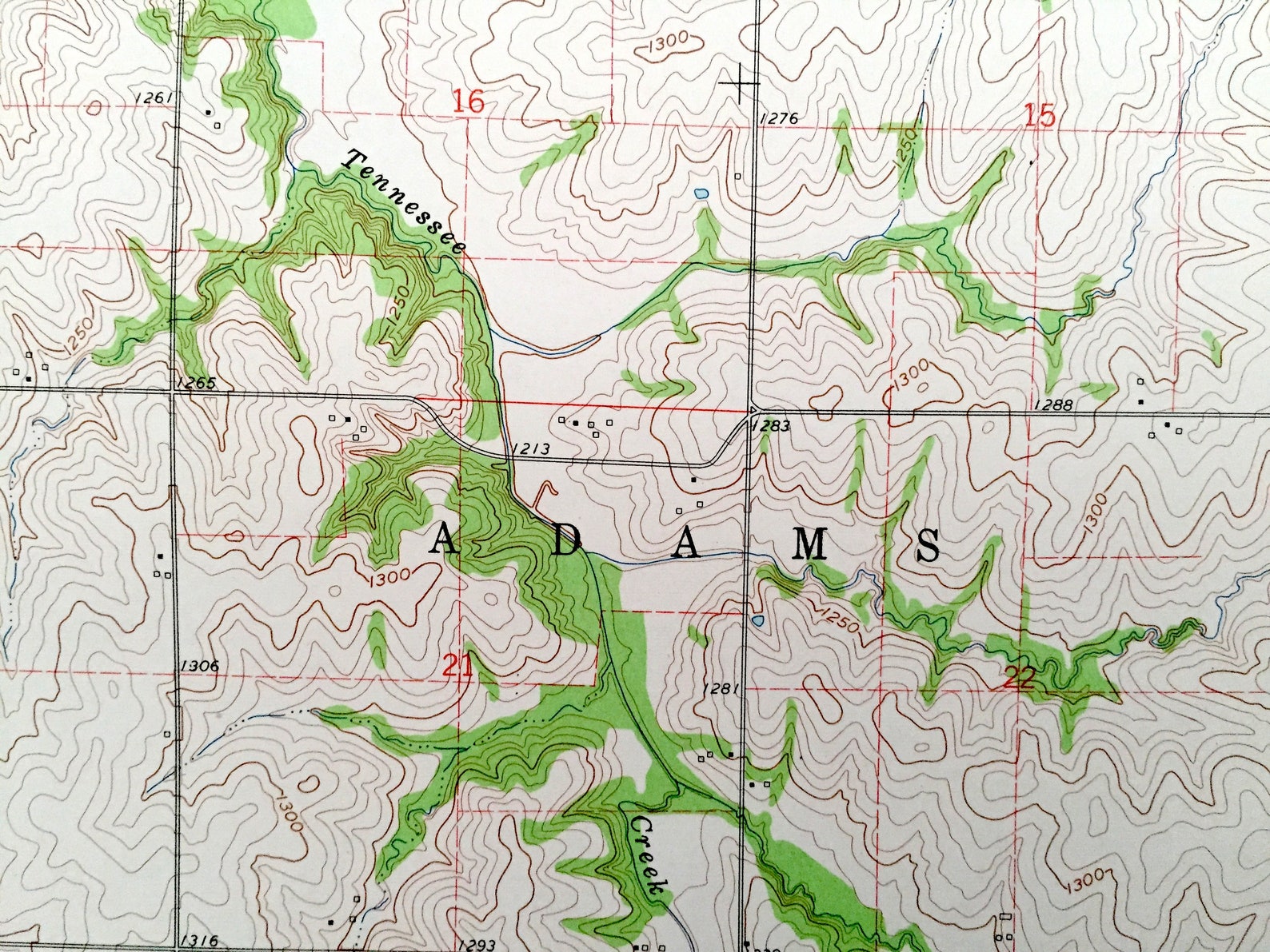 Antique Oneida, Kansas 1961 US Geological Survey Topographic Map ...