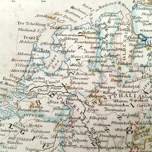 Antique 1838 Central Europe Map From Betts School Atlas – England ...