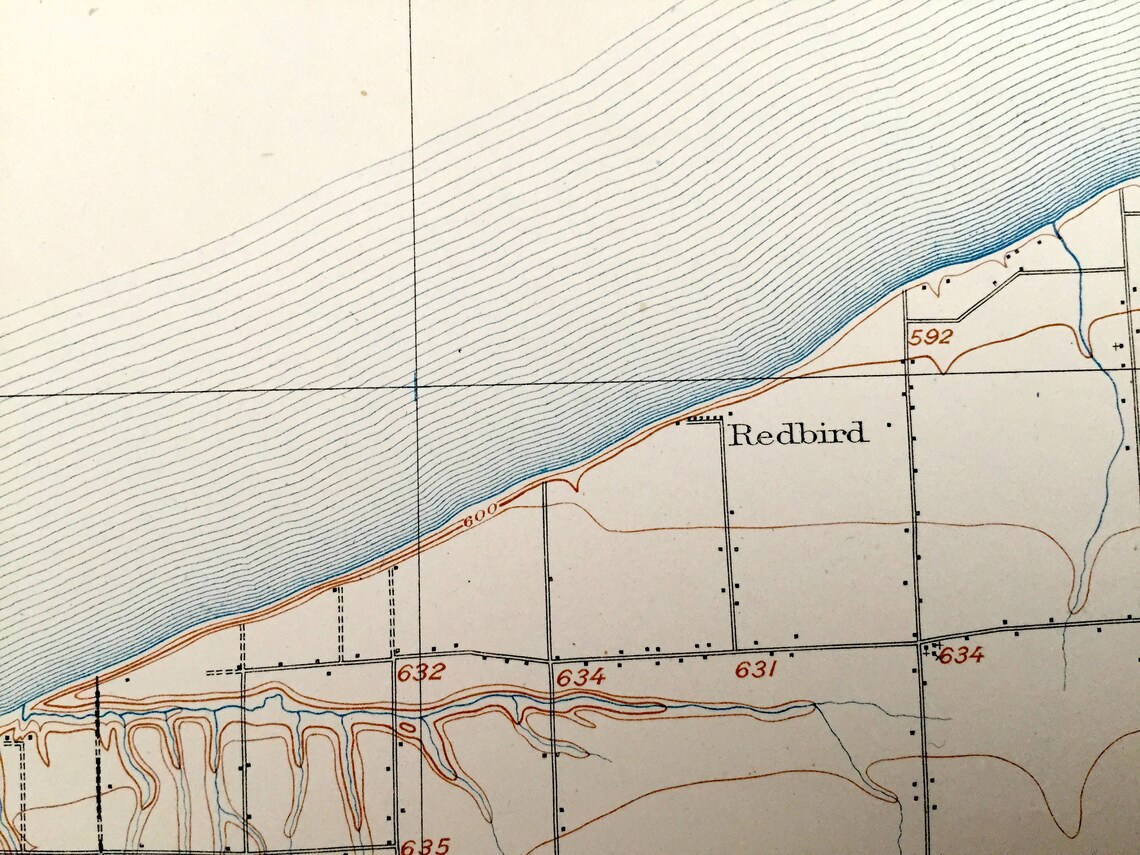 Antique Perry, Ohio 1905 US Geological Survey Topographic Map – Lake ...
