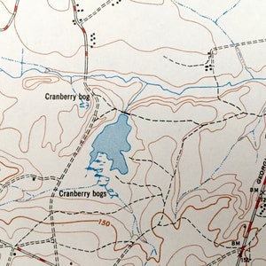 Antique Adelphia, New Jersey 1947 US Geological Survey Topographic Map ...