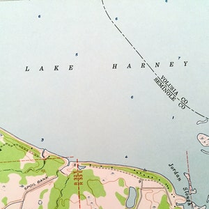 Antique Geneva, Florida 1953 US Geological Survey Topographic Map ...